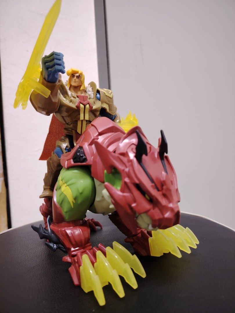 Mattel He-Man The Masters Of The Universe with Battle Cat & Beastman ...