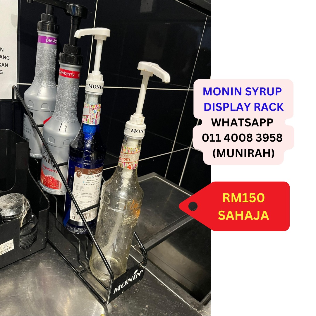 MONIN SYRUP DISPLAY RACK, Furniture & Home Living, Kitchenware ...
