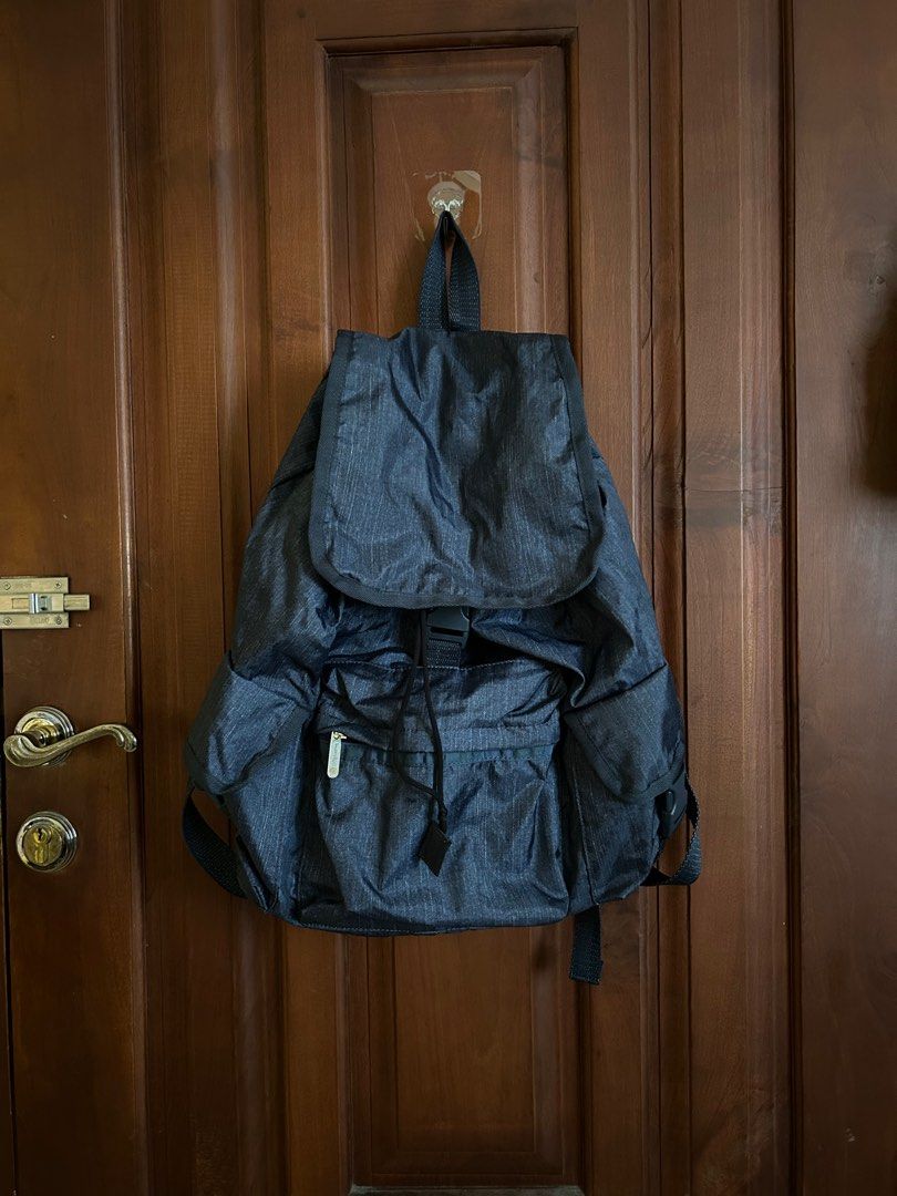 Original LeSportsac Voyager in Dark Blue Backpack Tas Ransel, Fesyen ...