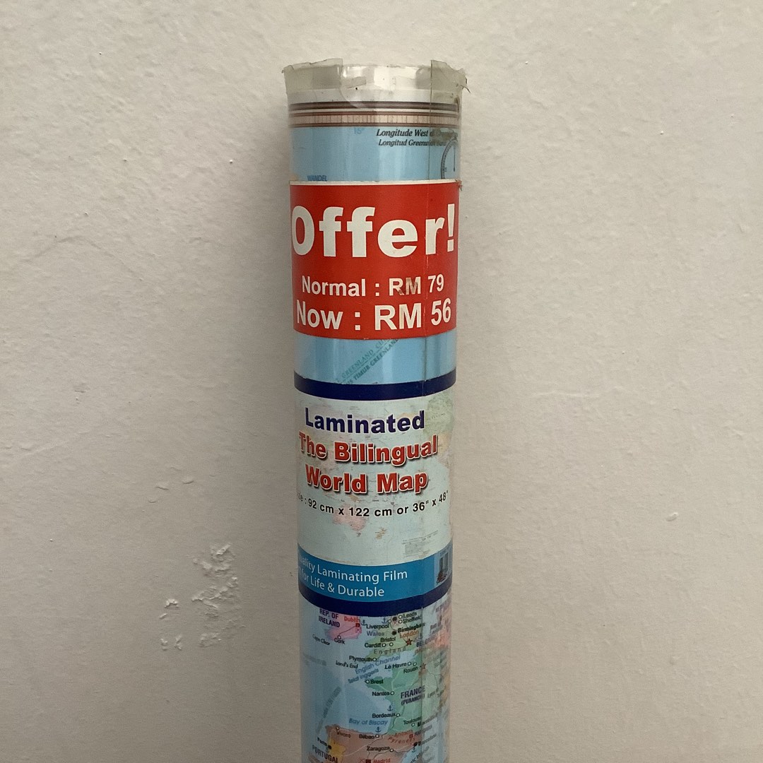 Peta Dunia / World Map, Hobbies & Toys, Books & Magazines, Travel ...