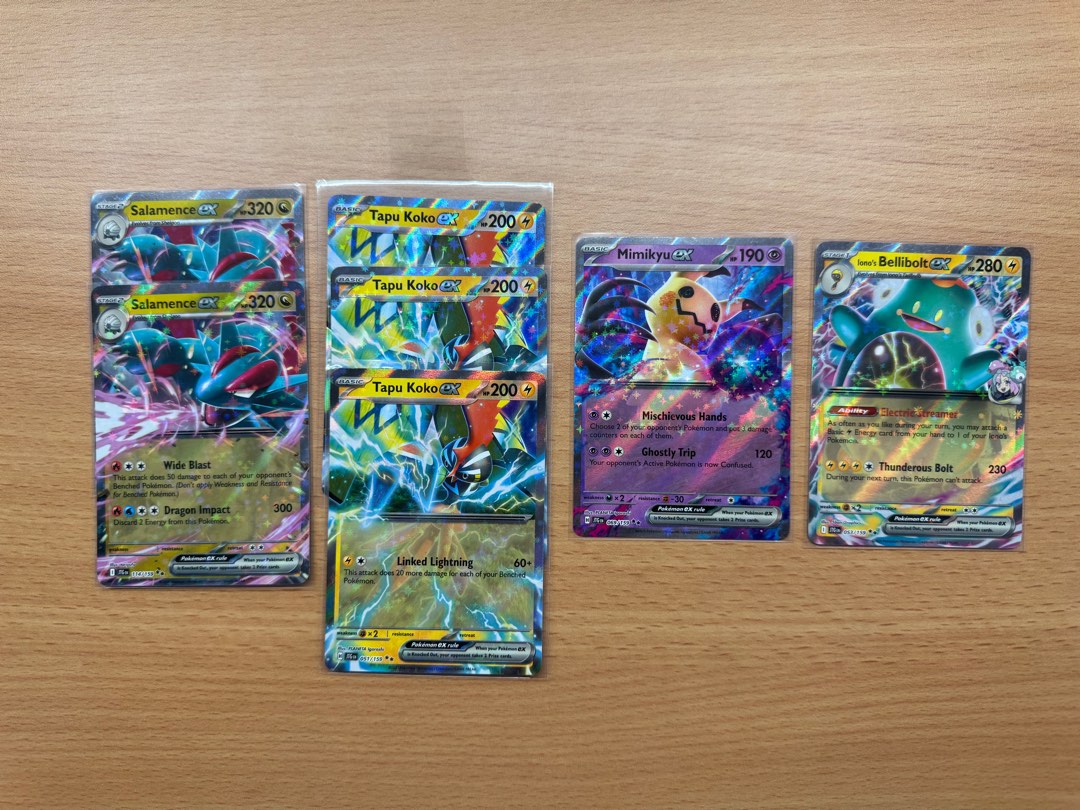 Pokemon Journey Together EX hits Salamance ex Tapu Koko ex Mimikyu ex ...