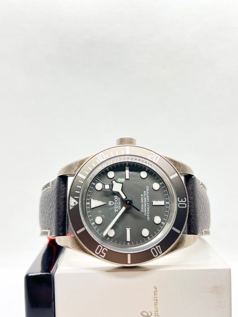 Pre Owned Tudor Black Bay 58 79010SG Taupe Dial Automatic Silver Casing ...