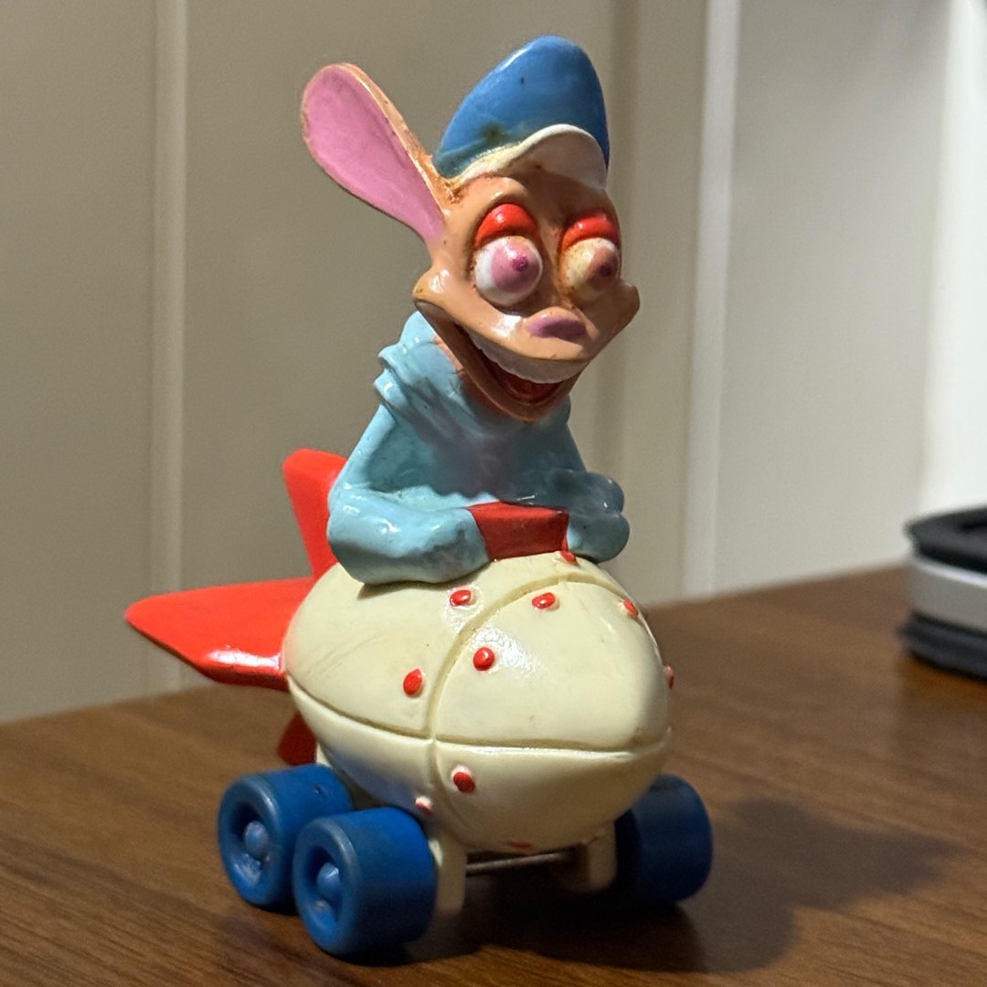 RARE Ren & Stimpy Rocketship Pilot Toy Figure 1994, Hobbies & Toys ...