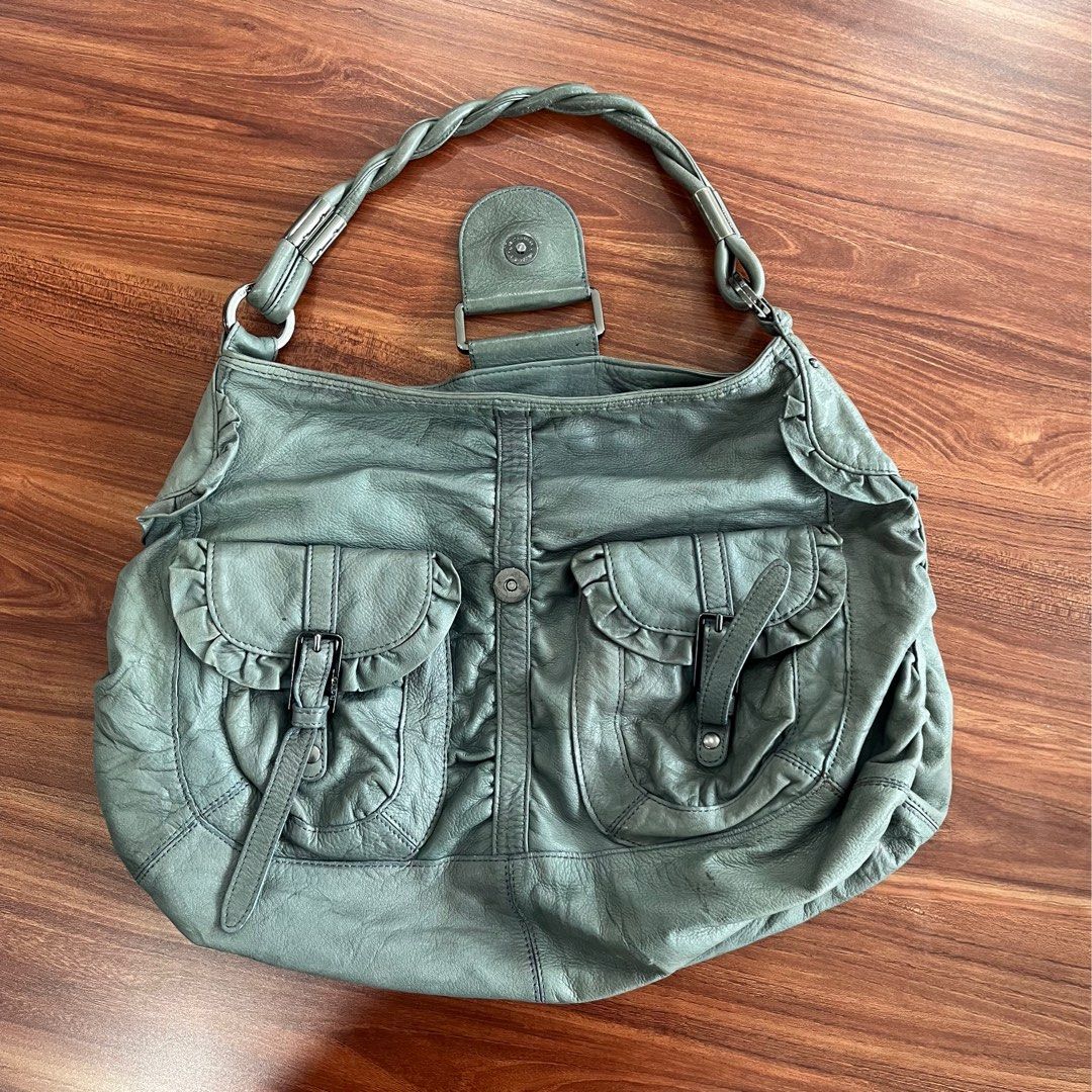 Shoulder bag - Grey y2k vintage hobo, Fesyen Wanita, Tas & Dompet di ...