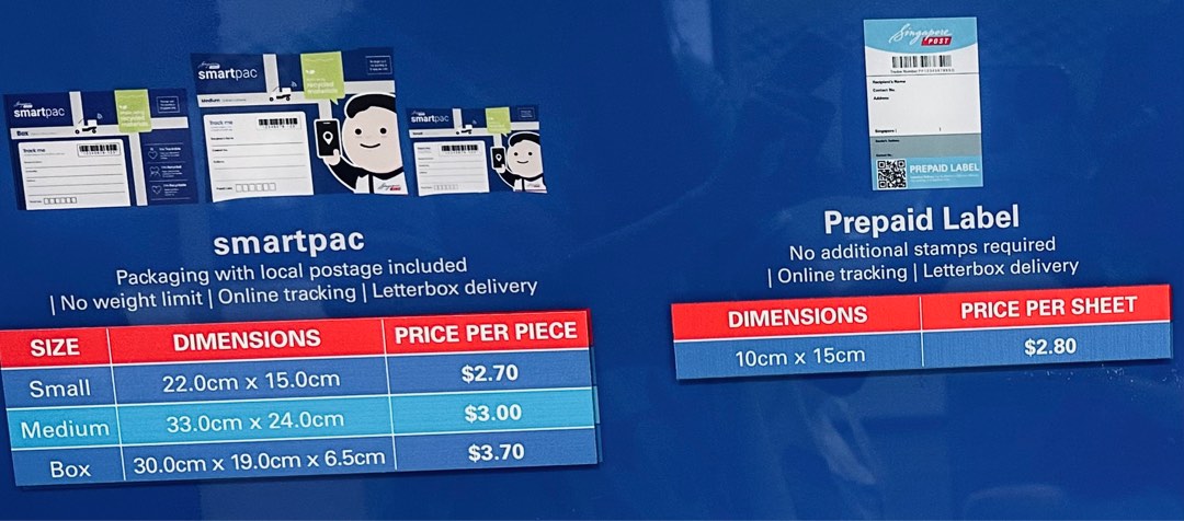 SingPost Postage Rate for Tracked Letterbox, Announcements on Carousell