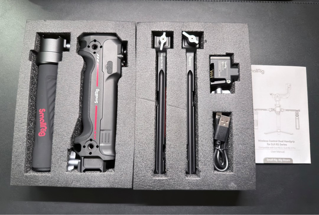 SmallRig Wireless Control Dual Handle Handgrip for DJI RS2 and RS3 Pro ...