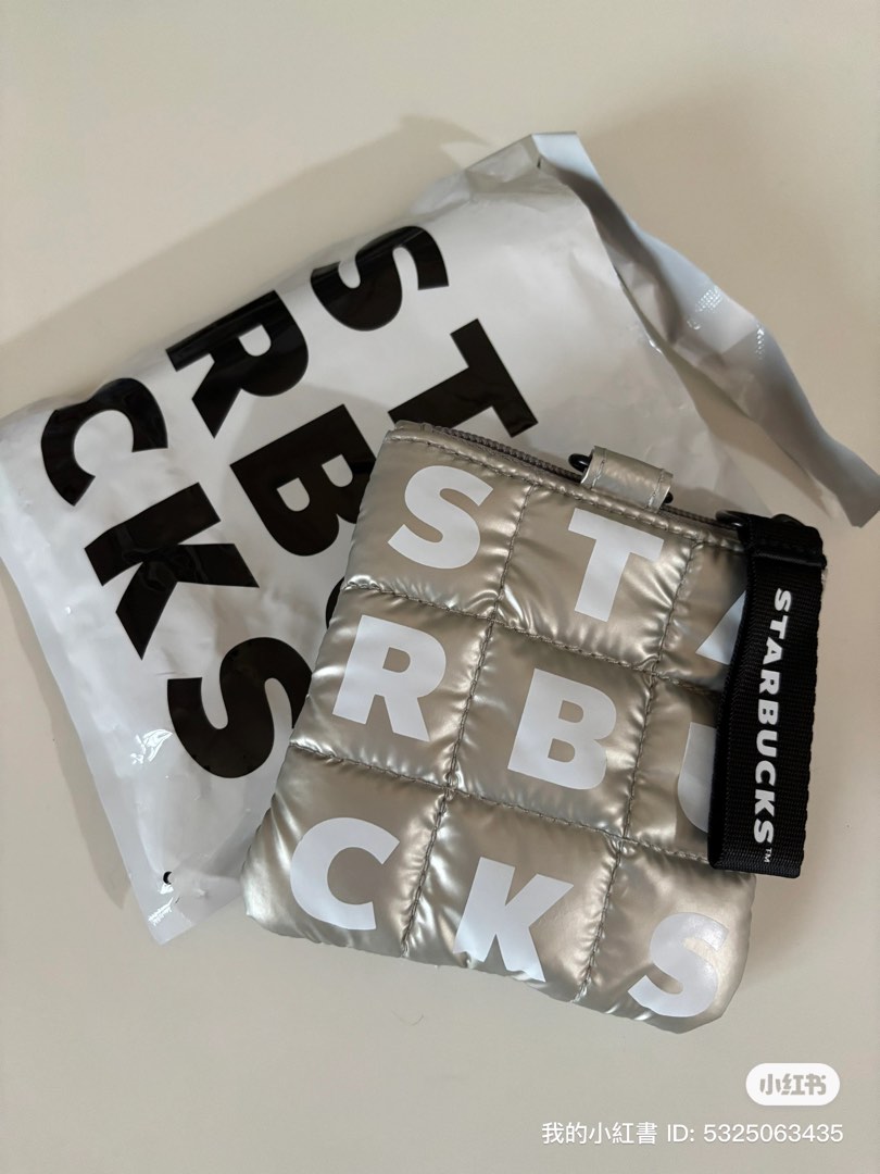 Starbucks Metallic Puffer Pouch, Women's Fashion, Bags & Wallets ...