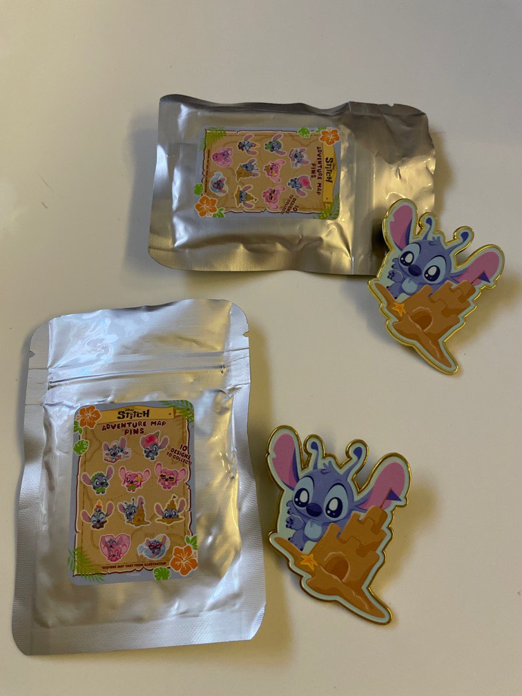 Lilo Stitch adventure map pin badge sandcastle, Hobbies & Toys ...