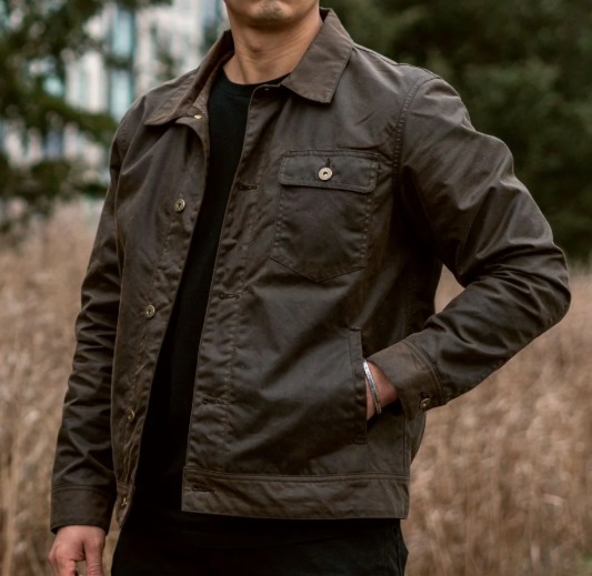 Thursday Boots Waxed Canvas Field Jacket, Men's Fashion, Coats, Jackets ...