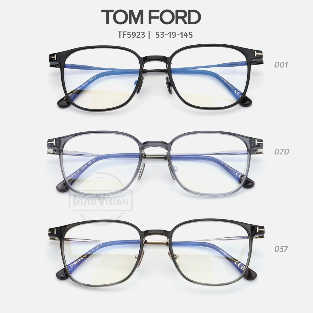 Tom Ford Glasses TF5923-K-B | 53-19-145, Men's Fashion, Watches & Accessories, Sunglasses ...