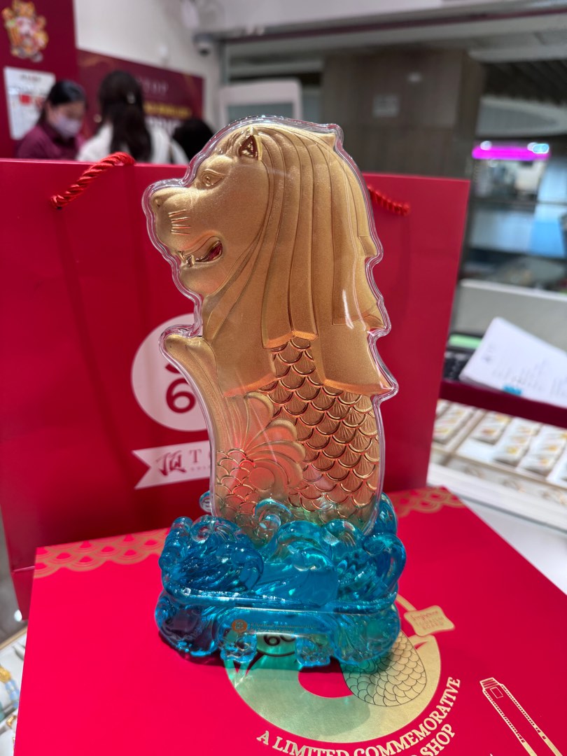 [TOPGOLD] Singapore National’day Merlion Ornament Preorder, Hobbies ...