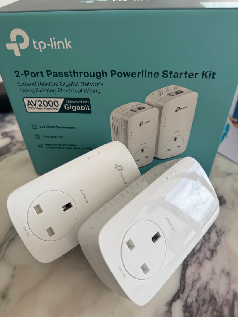 TP Link AV2000 - Internet over power line, Computers & Tech, Parts ...