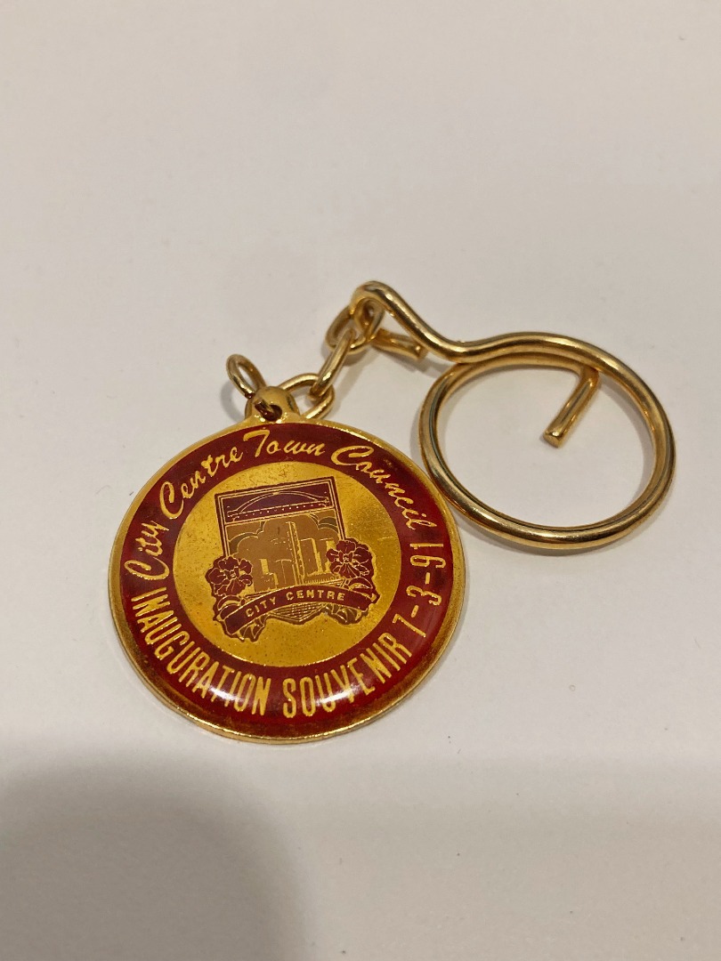 Vintage 90s Keychain (Inauguration Souvenir for City Centre Town ...