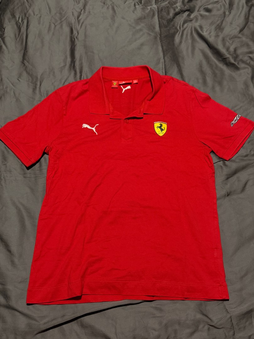 Vintage Puma Ferrari Polo Tee, Men's Fashion, Tops & Sets, Tshirts ...