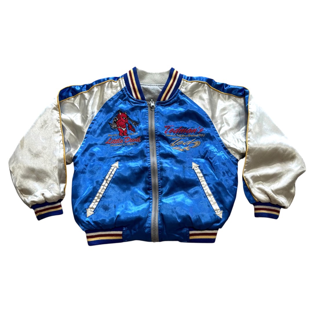 Vintage Tedman Little Devil Kids Sukajan Jacket, Babies & Kids, Babies ...