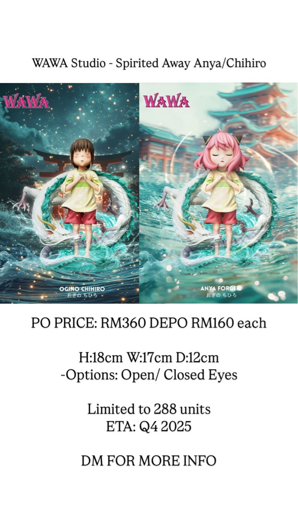 WAWA Studio - Spirited Away Anya/Chihiro, Hobbies & Toys, Toys & Games on Carousell