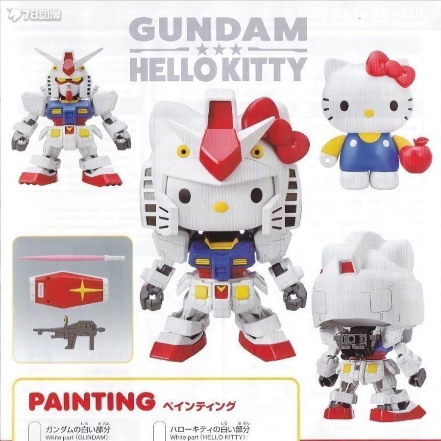 XFS JMS STAR 1/144 KO Gundam Gunpla Justice Spartan Hello Kitty Rx78 ...