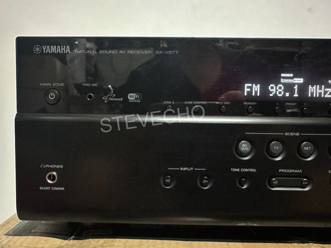展示機如新~YAMAHA RX V677 收音劇院 7.2 環繞擴大機 4K 3D /HDMI WI-FI 含全配遙控器, 耳機及錄音音訊設備 ...