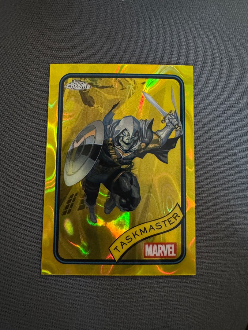 2025 Topps Chrome Marvel Taskmaster Yellow Lava Refractor #17, Hobbies ...