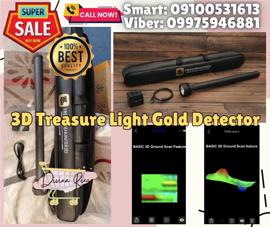 20 Meters Depth Gold Detector 3D Imaging Treasure Light, Everything ...
