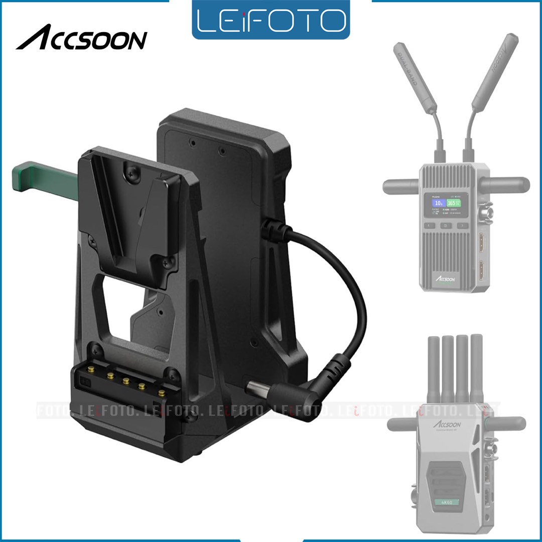 Accsoon V-Mount Battery Plate, V-Lock Battery Adapter, DC Power for V ...