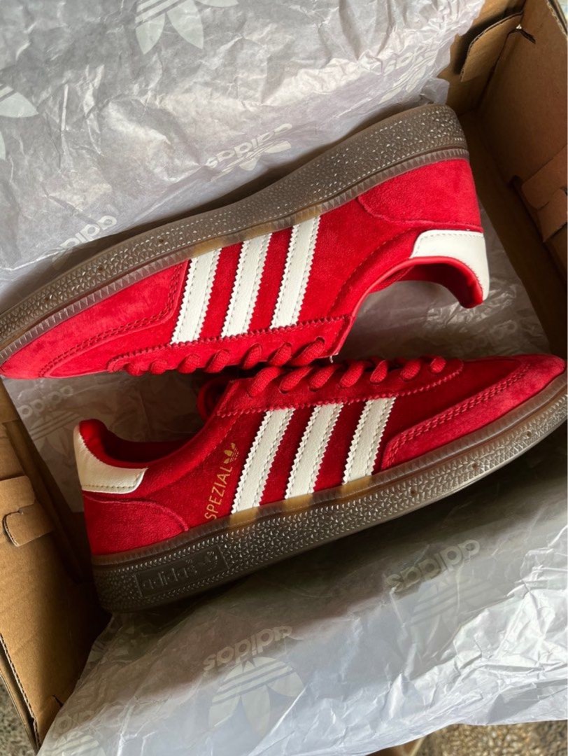 Adidas Spezial Scarlet Red, Women's Fashion, Footwear, Sneakers on ...