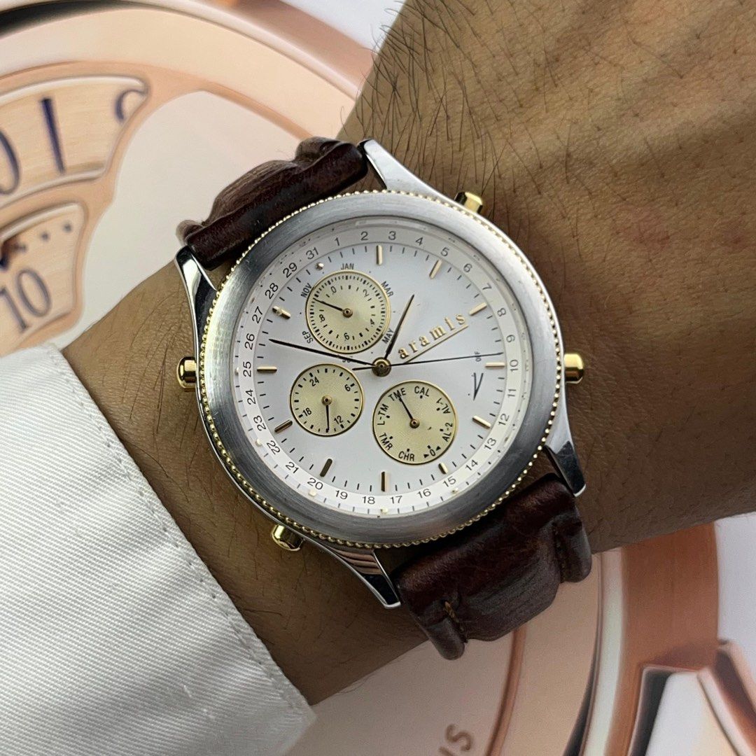 Aramis Alarm Chronograph Quartz Professional, Fesyen Pria, Jam Tangan ...