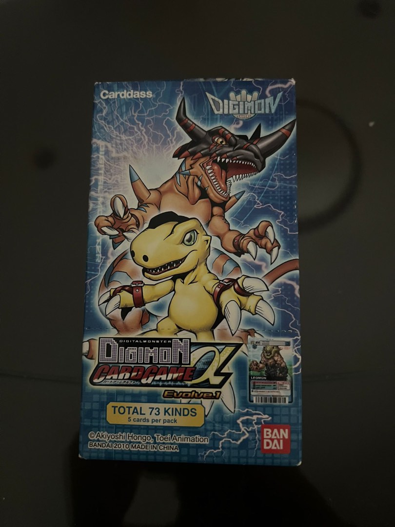 RARE ENG Version Bandai Digital Monster Card Game Alpha Evolve 1 ...