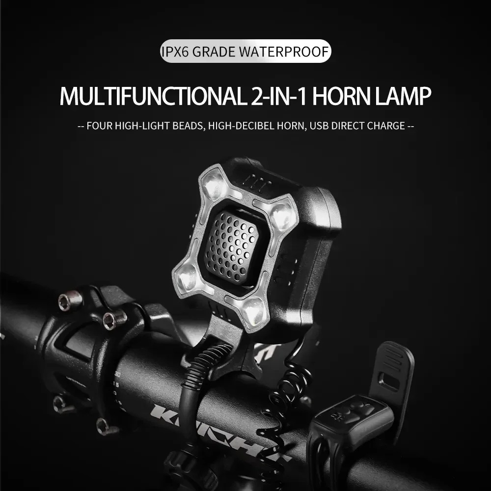 Bicycle Electronic Bell Bicycle Light Scooter E-bike Trumpet Alarm Bike ...