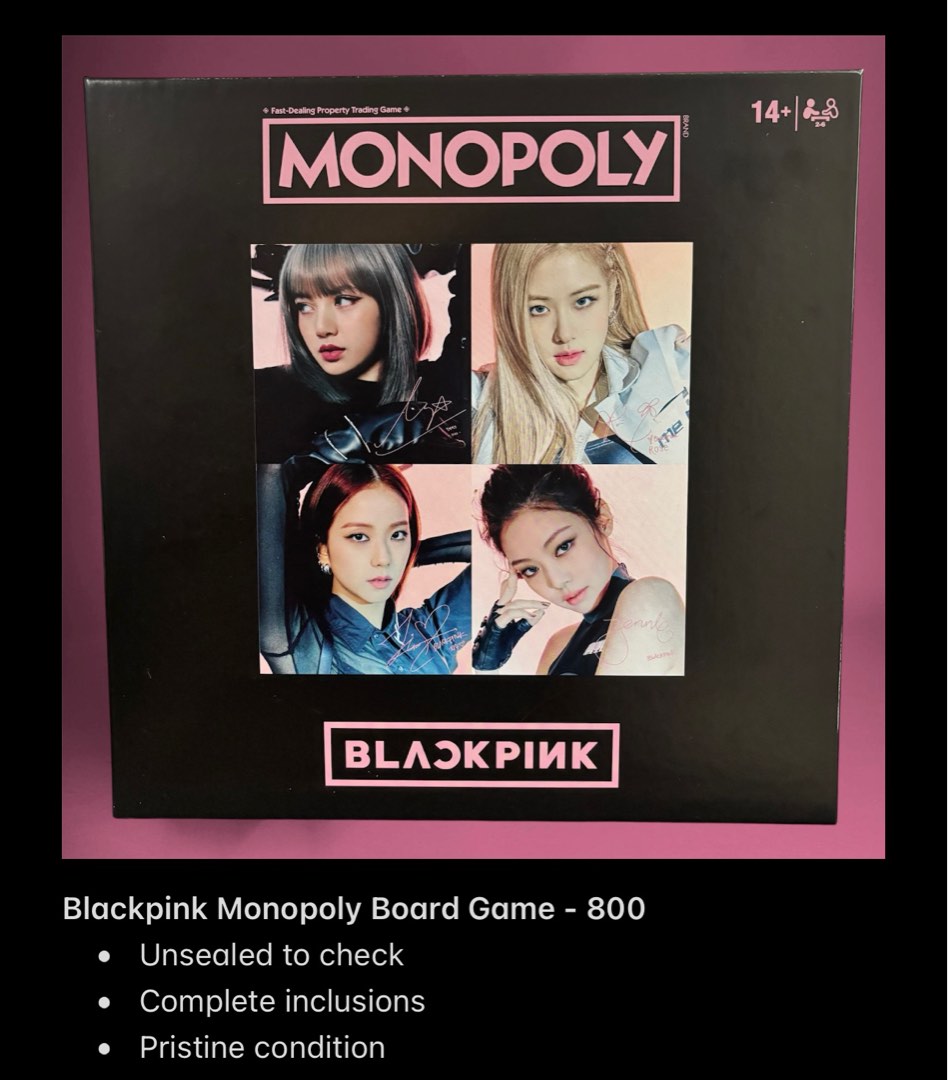 Blackpink Monopoly Board Game, Hobbies & Toys, Memorabilia ...