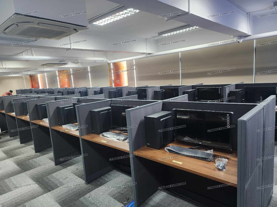 CALL CENTER WORKSTATION CUBICLES OFFICE PARTITION, Furniture & Home Living, Office Furniture ...