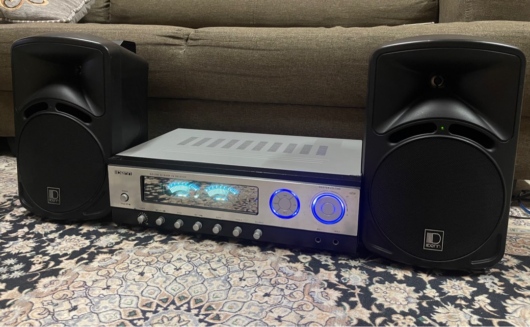 DENN AV MIXER RECEIVER FM & DENN SPEAKER, Hobbies & Toys, Music & Media ...