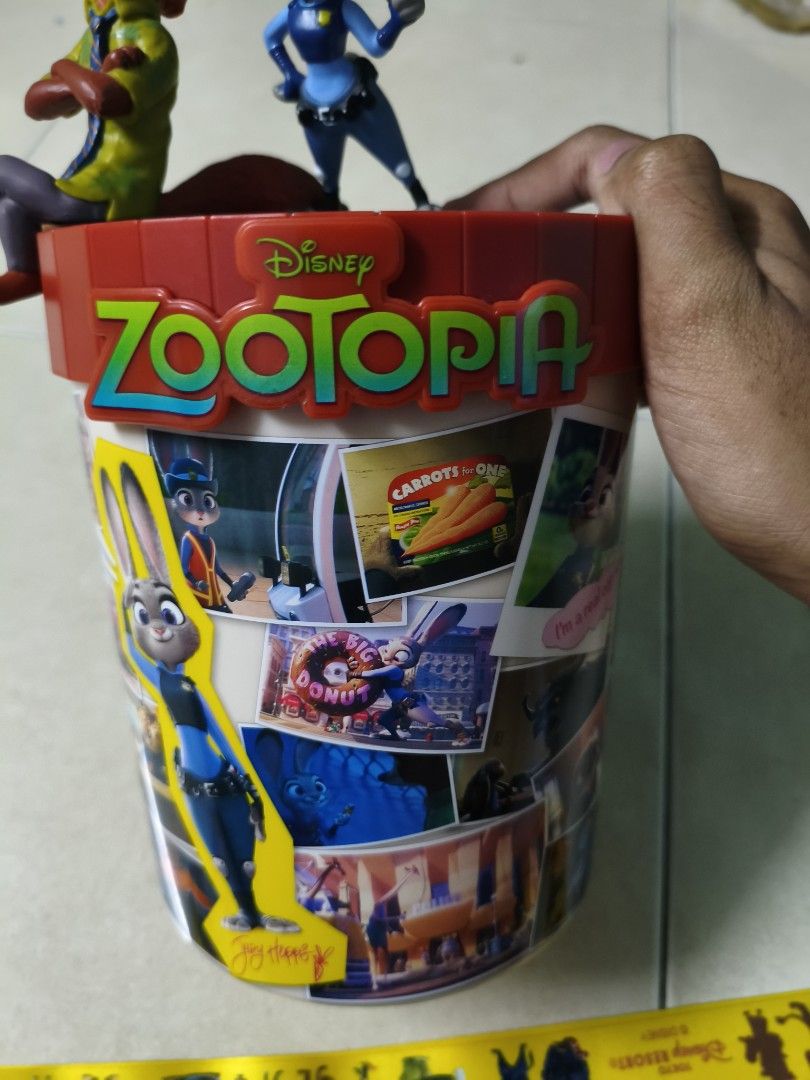 Disney Zootopia Popcorn Bucket, Hobbies & Toys, Toys & Games on Carousell