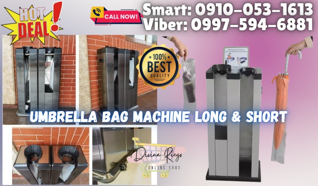 Double Wet Umbrella Wrapping Machine Automatic Wet Umbrella Bagging ...
