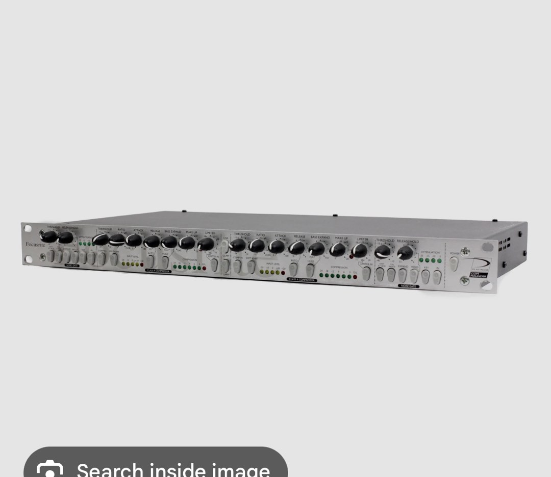 Focusrite platinum compounder stereo compressor/gate, 音響器材, 其他音響配件及設備 ...