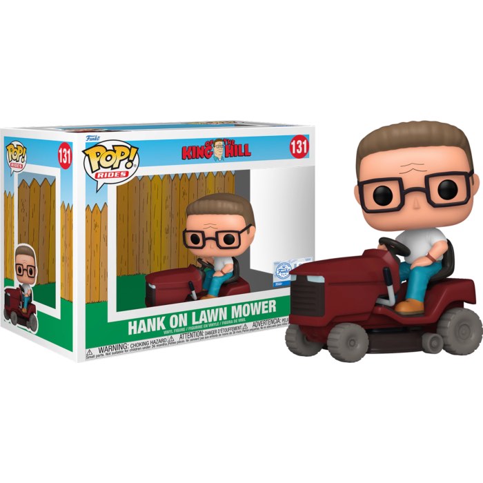 Funko Pop! Rides: King of the Hill - Hank on Lawn Mower #131, Hobbies ...