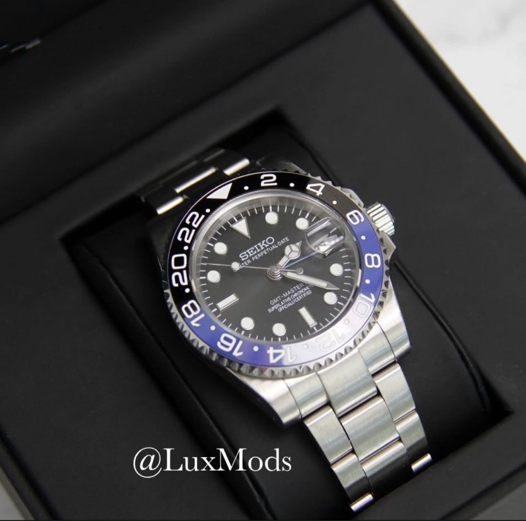 GMT Batman Seiko Mod, Men's Fashion, Watches & Accessories, Watches on ...