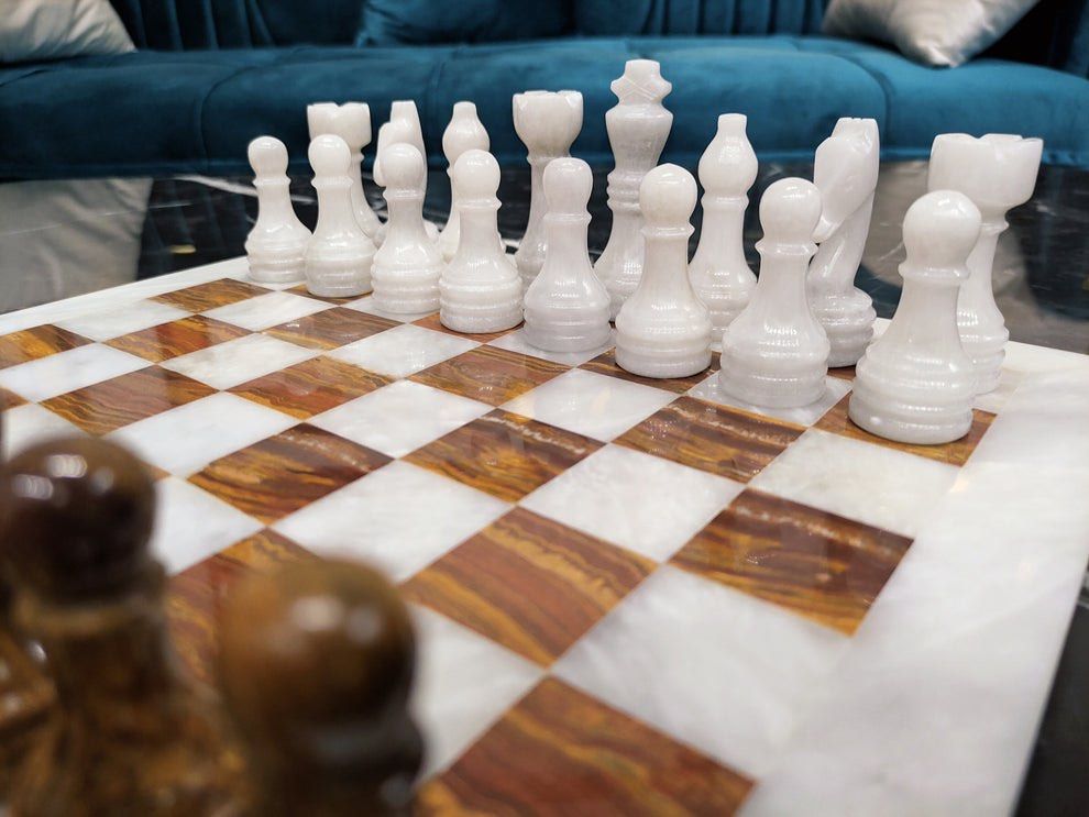 Hand craft Iran marble chess collection, Hobbies & Toys, Collectibles ...