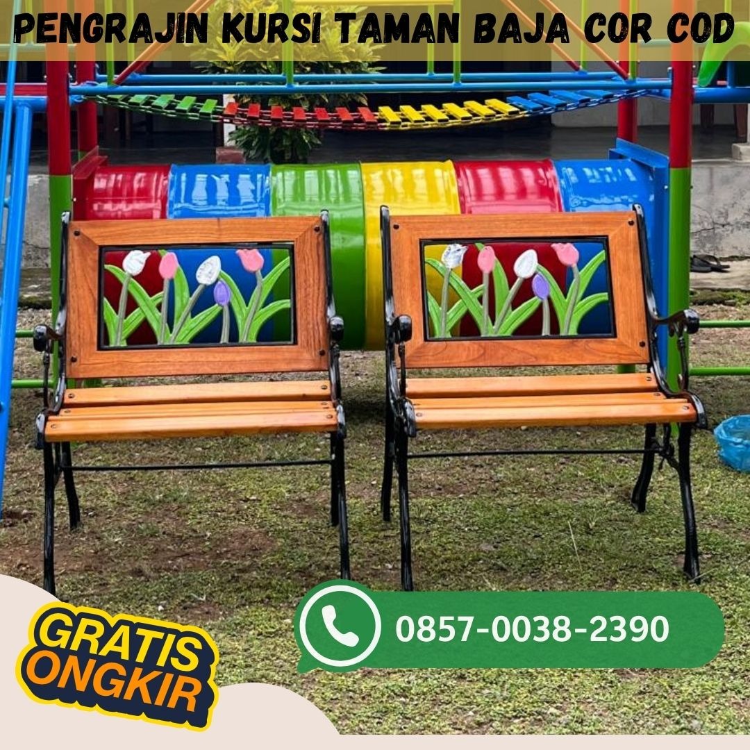 Hub 0857-0038-2390 Pusat Bangku Taman Cor Beton Furniture Besi ...