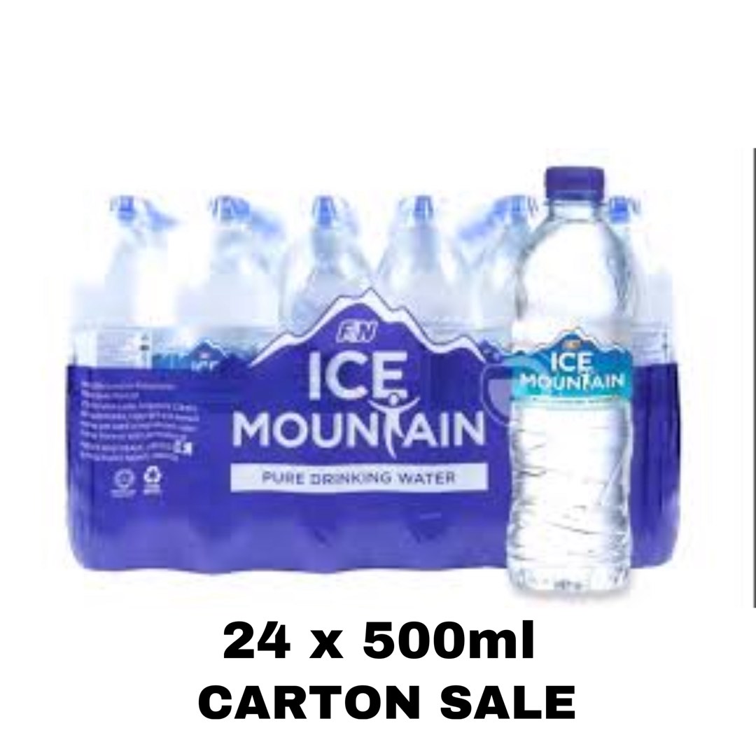 Ice Mountain Mineral Water 500ml -CARTON, Food & Drinks, Beverages on ...