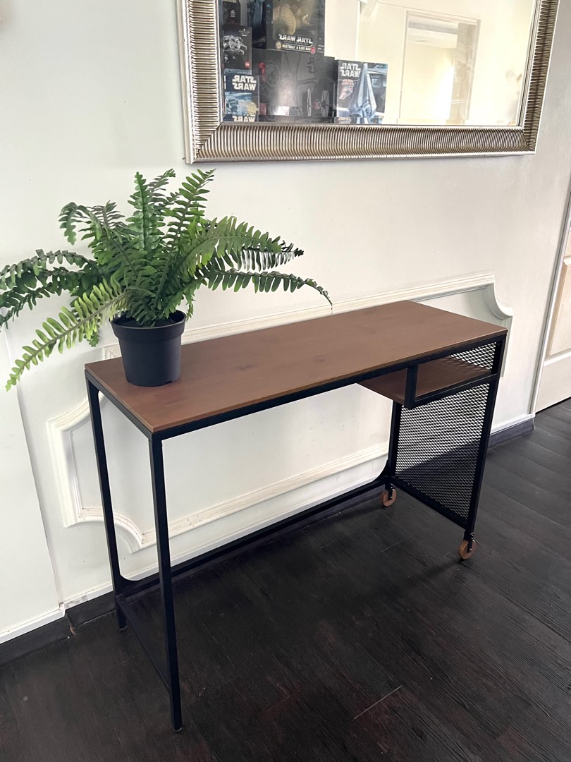 Ikea Console/ Study Table Industrial Style, Furniture & Home Living ...