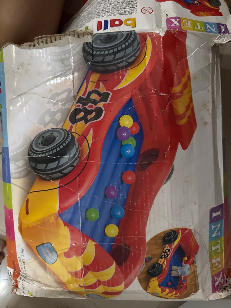 Intex Inflatable Ball Pit with Balls, Babies & Kids, Infant Playtime on ...