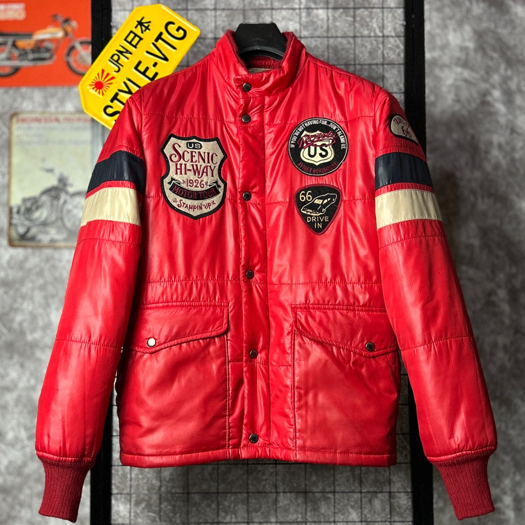 Jaket motor touring racing biker Avirex Original vintage bomber army ...