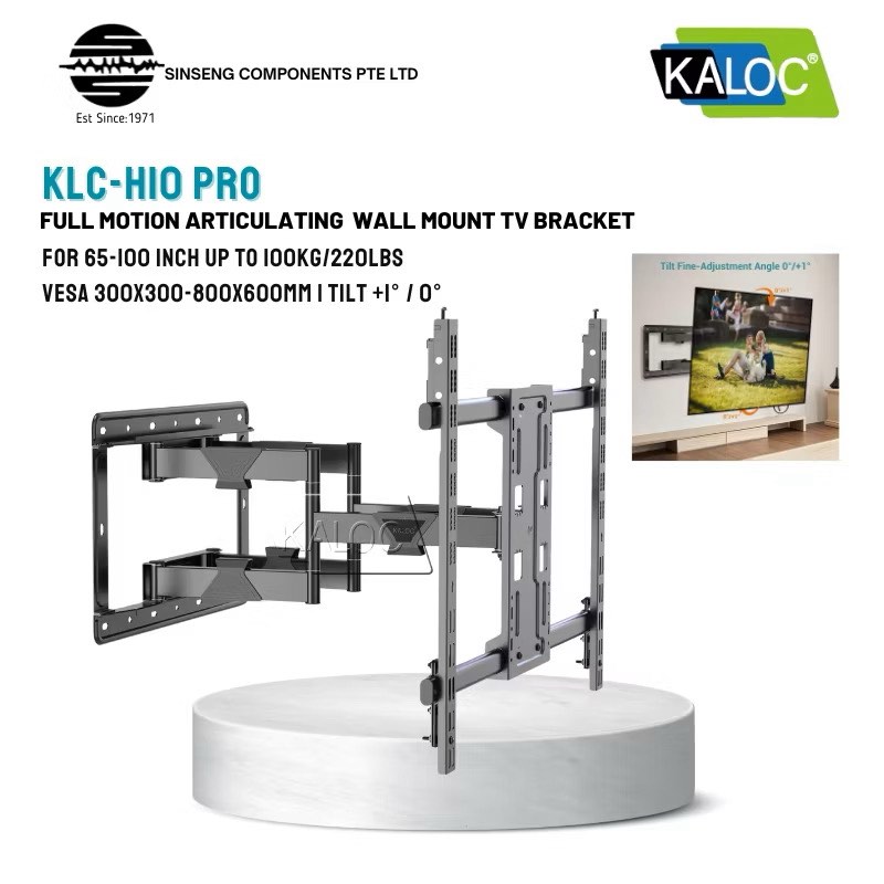 Kaloc H10 PRO for 65inch - 100inch Full Motion Articulating Wall Mount ...