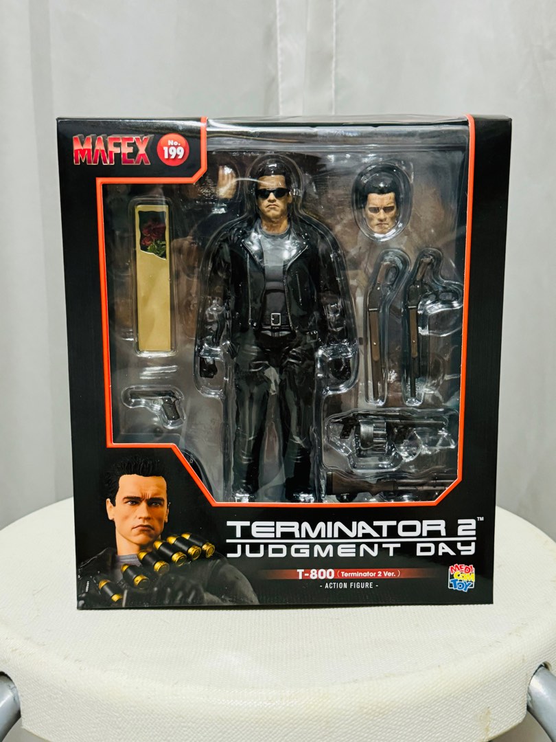 Mafex Terminator 2 Arnold T-800 Judgement Day, Hobbies & Toys, Toys ...