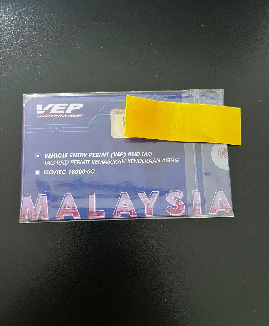 Malaysia VEP RFID Tag - Application Service : $80.00 (All- in), Car ...