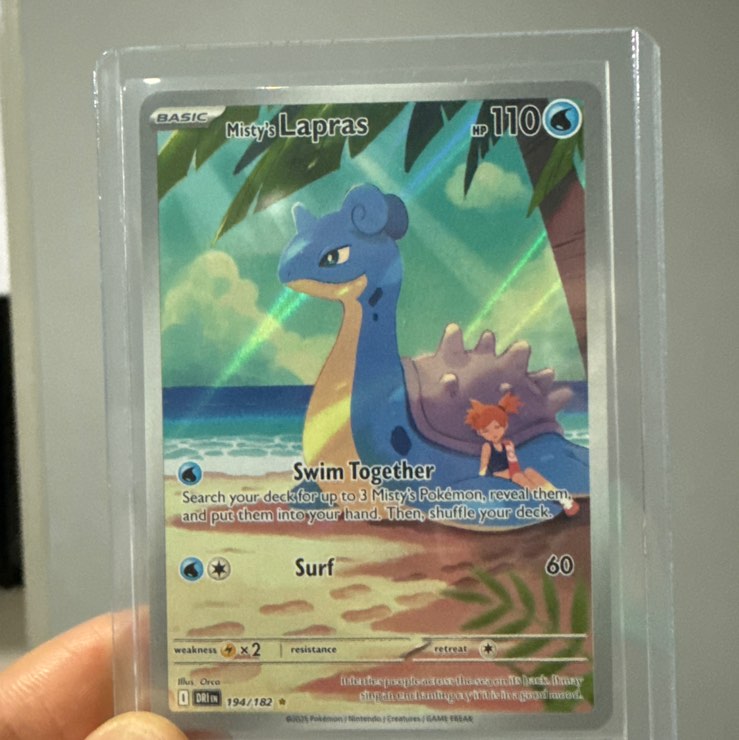 Misty's Lapras 194/182 (Destined Rivals), Hobbies & Toys, Toys & Games ...