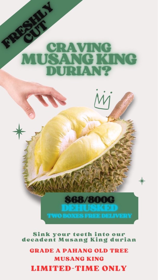 MUSANG KING DURIAN, Food & Drinks, Fresh Produce on Carousell