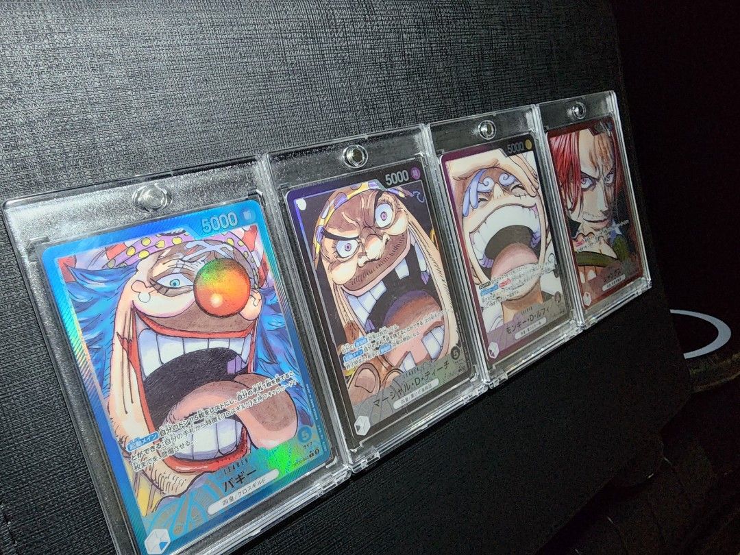 One Piece OPTCG - Raw OP09 Parallel AA four emperors : luffy, buggy ...