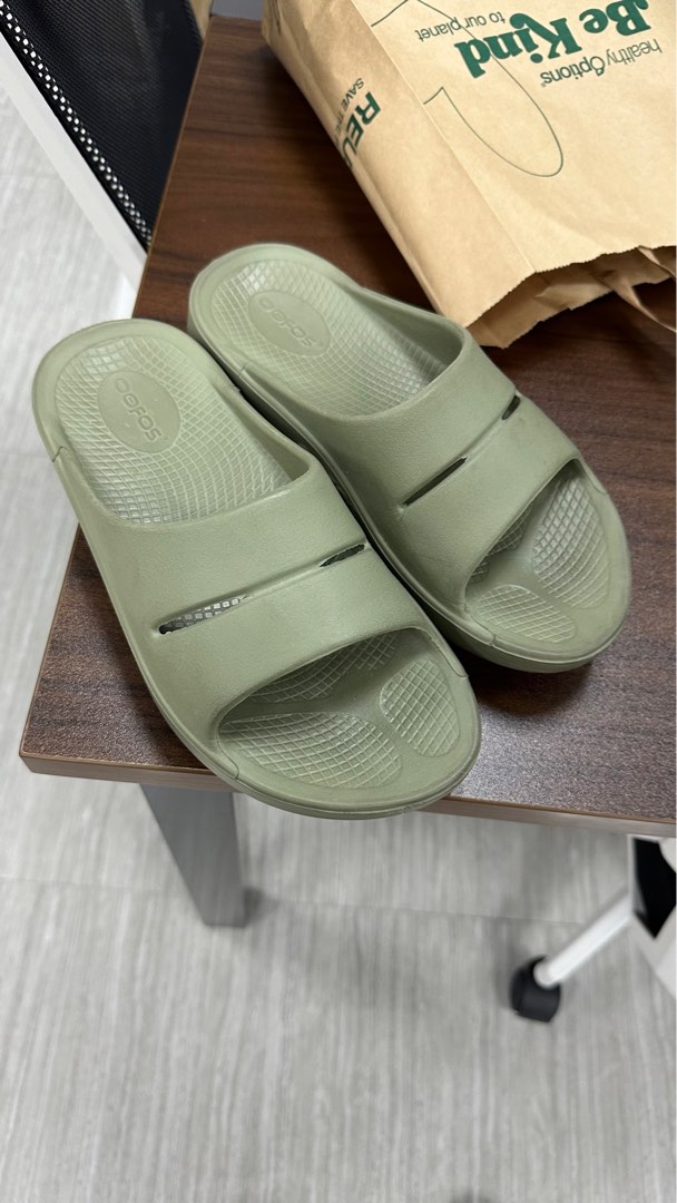 Oofos slides, Women's Fashion, Footwear, Slippers and slides on Carousell